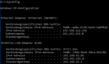 Ipconfig mit der PowerShell - powershell user