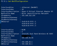 Ipconfig mit der PowerShell - powershell user